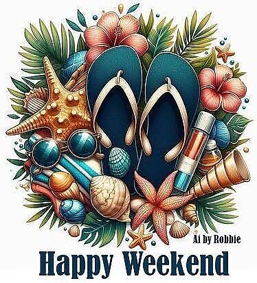 Happy Weekend (in Glitter Text)