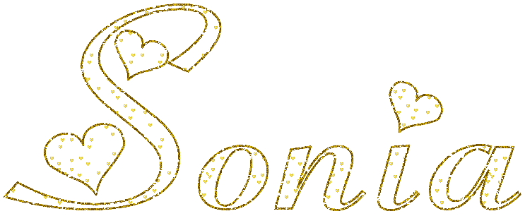 Sonia (in Glitter Text)