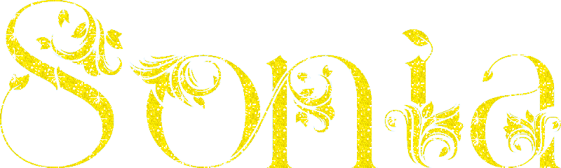 Sonia (in Glitter Text)