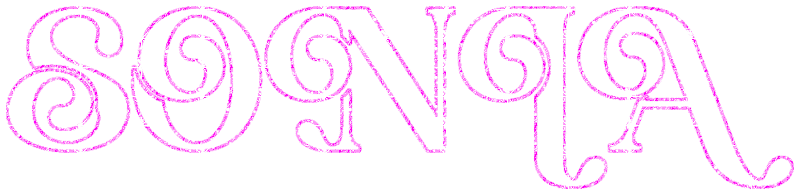 Sonia (in Glitter Text)