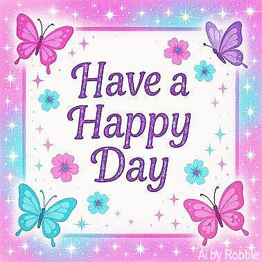Have a Happy Day (in Glitter Text)