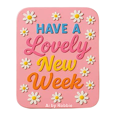 Have a Lovely New Week (in Glitter Text)