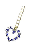 sapphire and diamond heart charm (in Animated GIFs)
