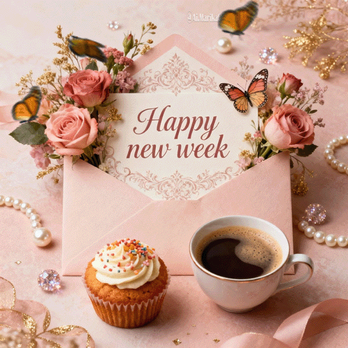 Happy new week (in Glitter Text)