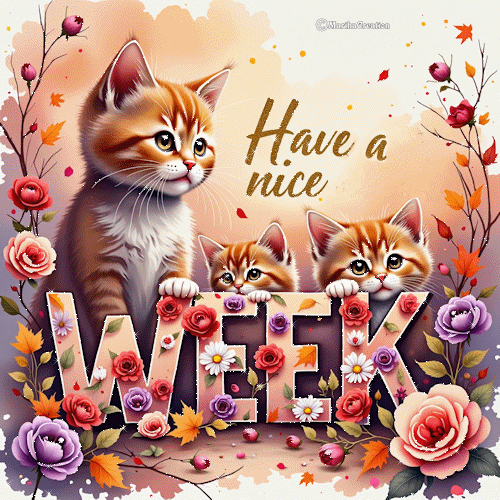 Have a nice week (in Glitter Text)