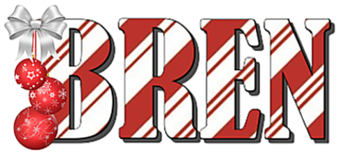 Bren Christmas (in Glitter Text)