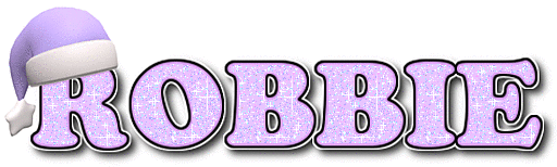 Robbie (in Glitter Text)
