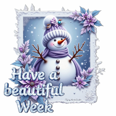 Have a beautiful week (in Glitter Text)