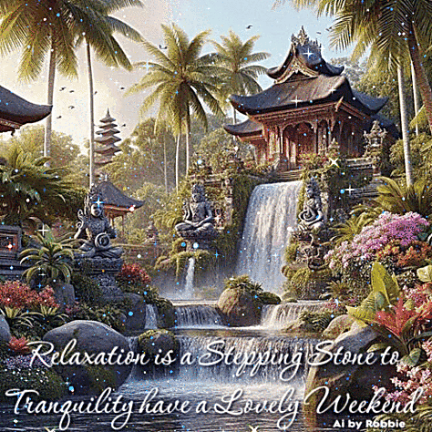 Weekend Relaxation (in Glitter Text)